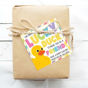 Rubber Duck Gift Tag, Easter Daycare Preschool School Early Start ...