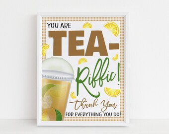 Pretzel Thank You Sign Printable Staff Teacher Appreciation - Etsy