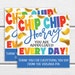 Chips Gift Tags, Chip Chip Hooray, Potato Chip Appreciation Label ...