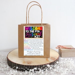 PTA Survival Kit Gift Tag, Welcome to PTA Gift for New Members ...