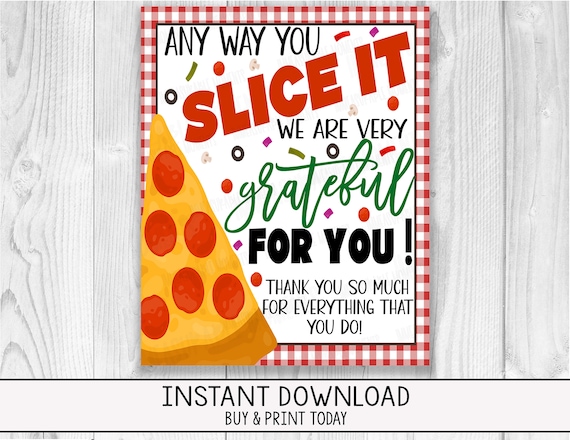 Pizza Appreciation Sign, Employee Teacher Nurse Medical Office Staff ...