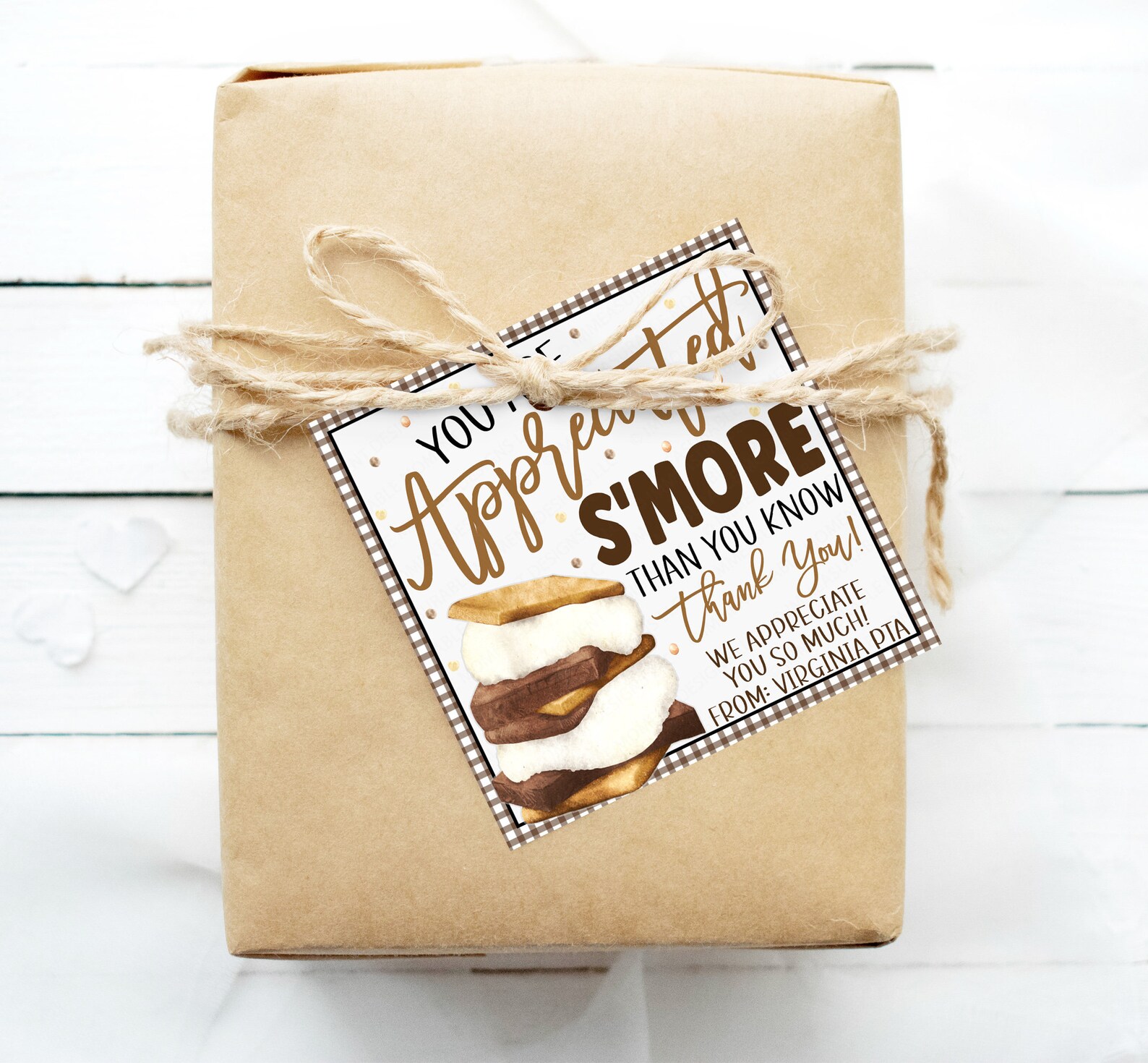 S'more Appreciation Gift Tag You Are Appreciated - Etsy
