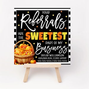 Halloween Referral Gift Tags, Fall Candy Referrals Sweetest Part of My ...
