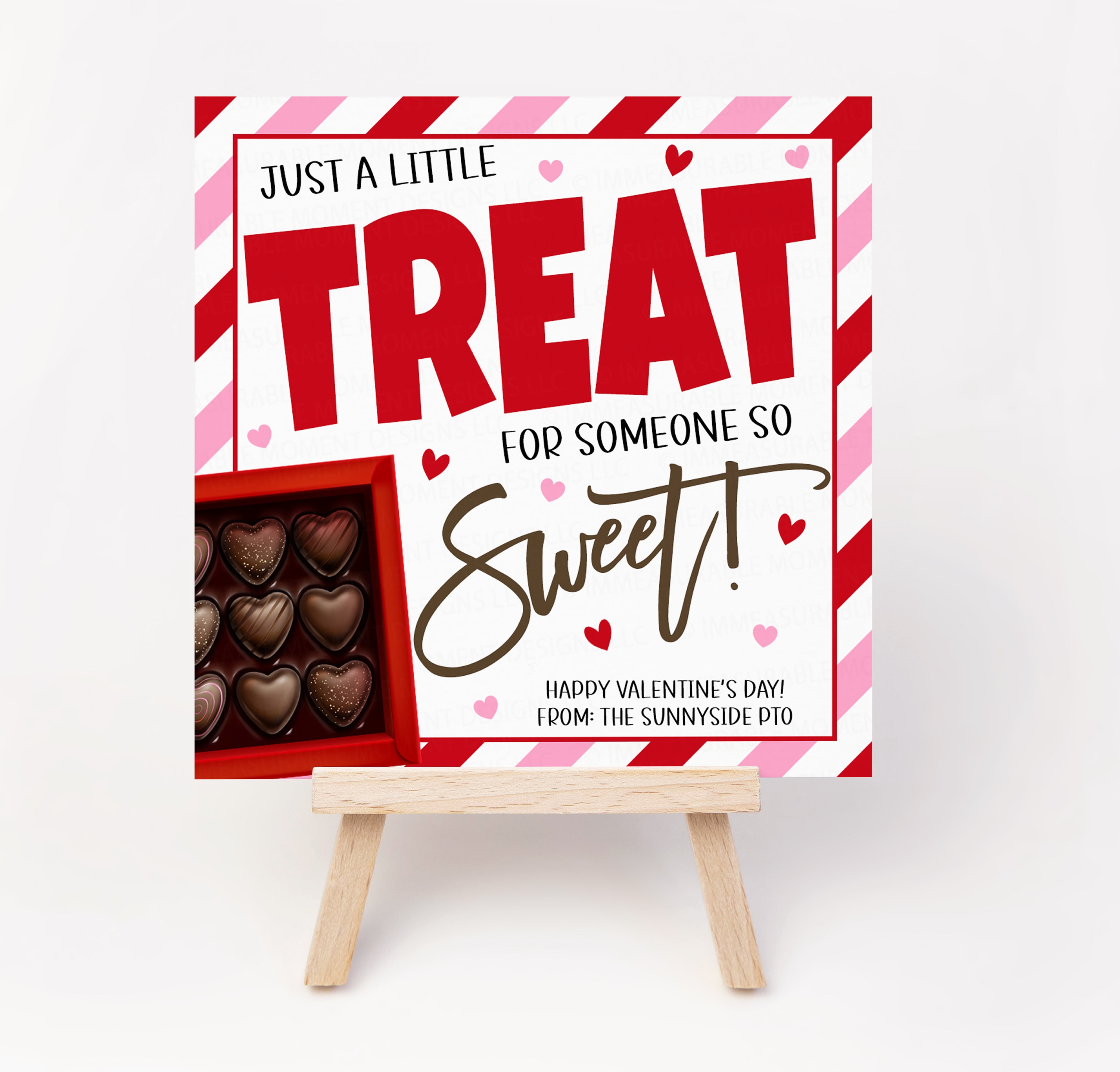 Valentine's Day Chocolate Candy Gift Tags, Treat for Someone Sweet ...