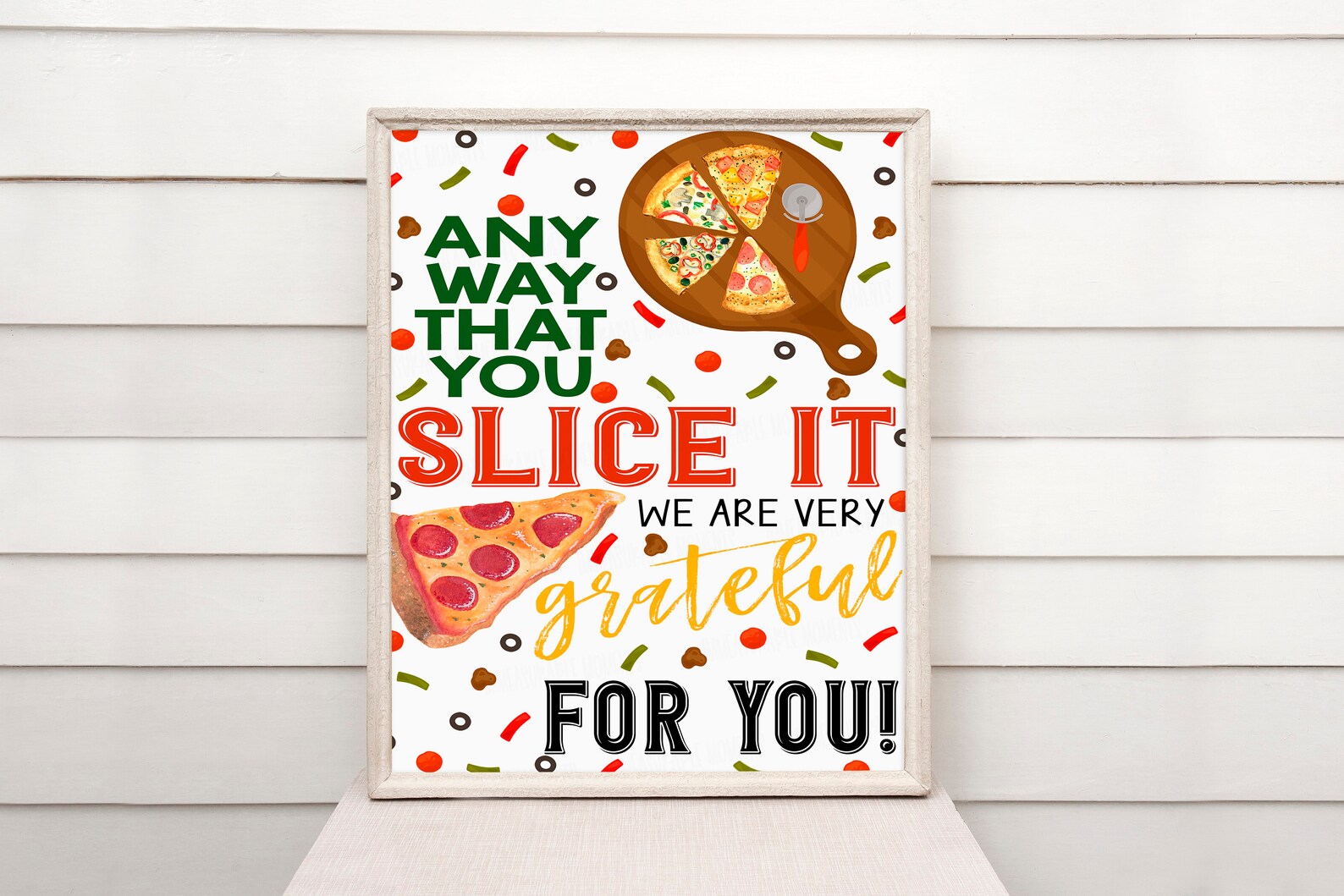 Pizza Party Appreciation Sign Employee Teacher Nurse Medical - Etsy