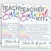 Sixth Grade Survival Kit Gift Tag, 6th Grade Printable Editable Label ...