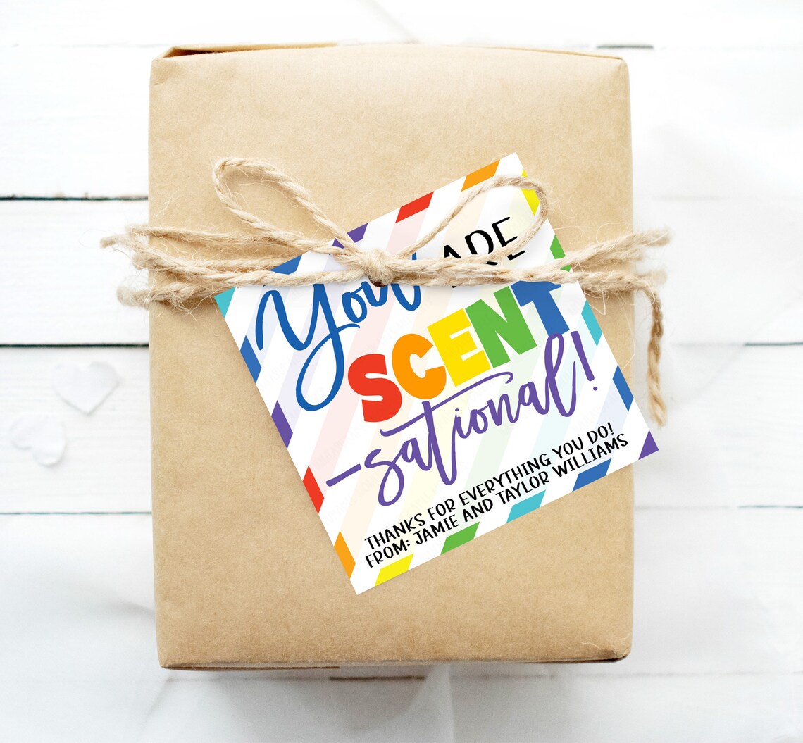 Appreciation Gift Tag You Are Scent-sational Label Thank You - Etsy