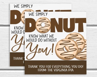 Donut What We'd Do Without You Donut Appreciation Sign - Etsy