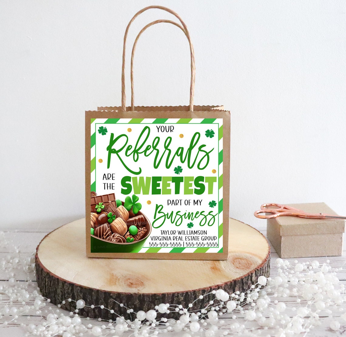 St Patrick's Referral Gift Tags, Candy Referrals Sweetest Part of My ...