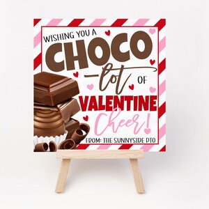 Valentine Chocolate Candy Gift Tags, Choco-lot of Valentine Cheer ...