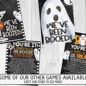 Printable BOOED Game, You've Been BOOED, Boo Halloween Game - Etsy