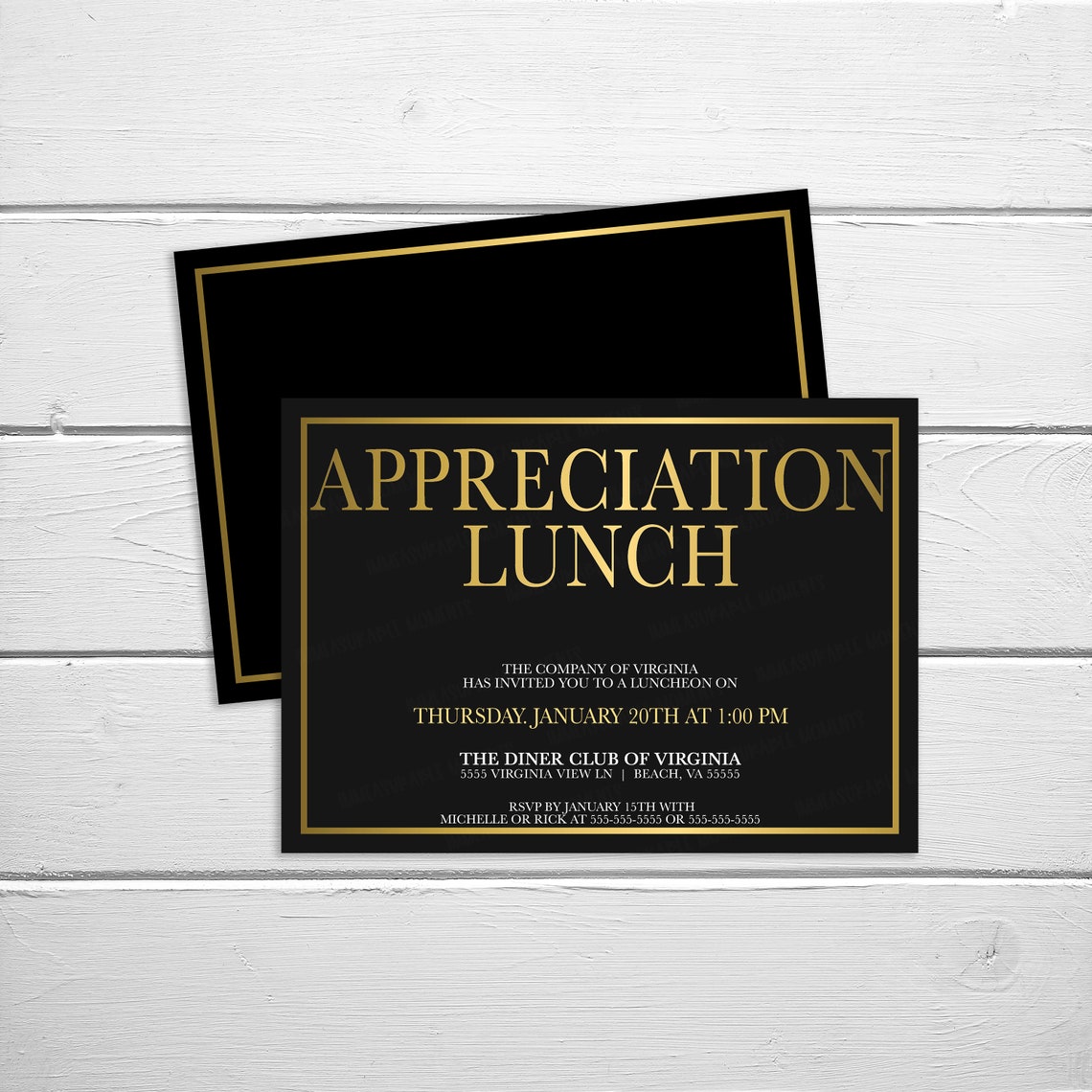 Appreciation Lunch Invitation Staff Employee Office Business | Etsy