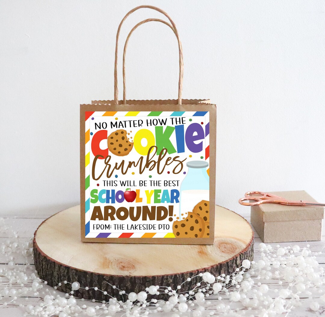 Back to School Cookie Gift Tags, No Matter How the Cookie Crumbles ...