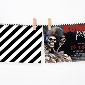 Halloween Bunco Night Invitation Flyer, Editable Fall Bunco Dice Party ...