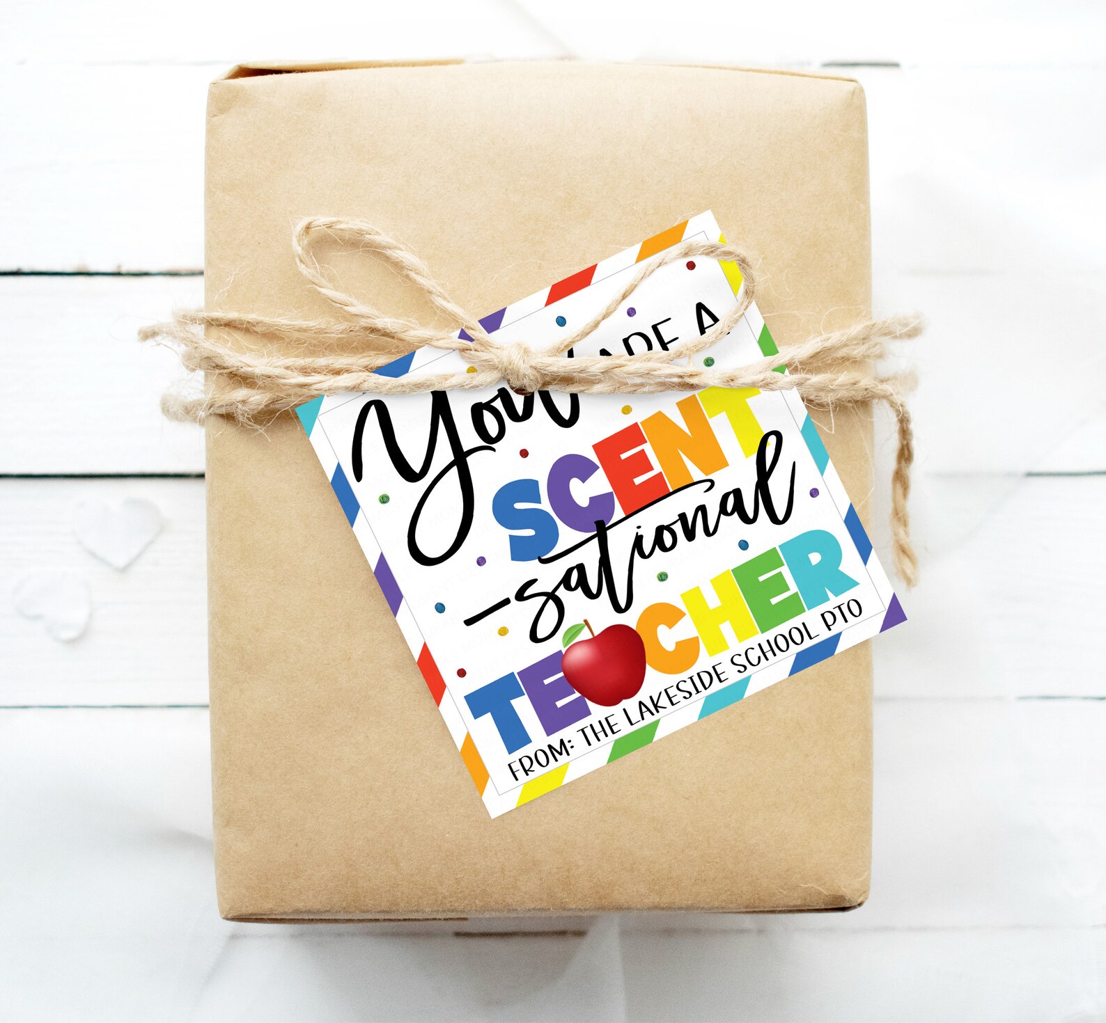 Teacher Appreciation Gift Tag, You Are Scent-sational, Soap Lotion Bath ...