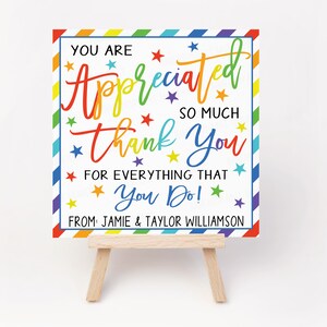 Appreciation Gift Tag, Thank You Gift, Employee Teacher Nurse Office ...