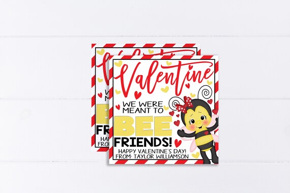 Valentine Candy Gift Tags, Editable Smartie Gift Tag, Valentine You're ...