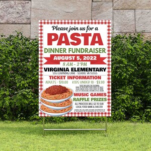 Pasta Fundraiser Flyer, Editable Printable, Spaghetti Italian Dinner ...