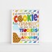 Teachers and Staff Cookie Appreciation Sign Cookie Crumbles - Etsy
