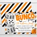 Halloween Bunco Night Invitation Flyer, Editable Fall Bunco Dice Party ...