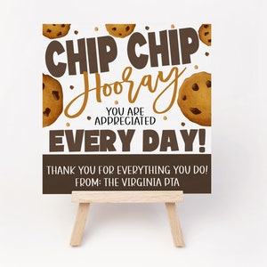Cookie Thank You Gift Tags, Chip Chip Hooray, Appreciation Week ...