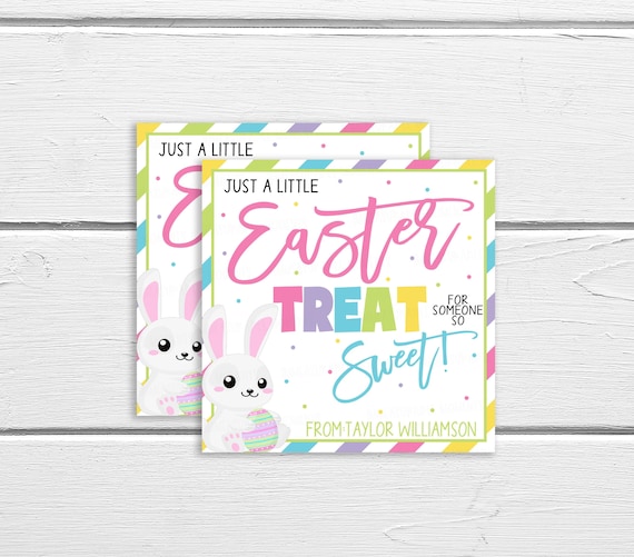 Easter Gift Tag, Just A Little Easter Treat For Someone Sweet, Easter ...
