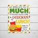 Lunch Thank You Sign, We Appreciate You so Much Enjoy Lunch, Staff ...