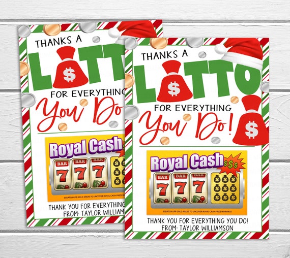 Christmas Lottery Gift Card Holder, Scratch Off Ticket, Thanks A Lotto ... Christmas Lottery Gift Card Holder, Scratch Off Ticket, Thanks A Lotto ...