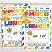Lunch Gift Card Holder, Editable Thank You Gift Card/tag, Wrap Sandwich ...