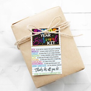 Senior Survival Kit Gift Tag, Welcome Back Gift for School Students ...