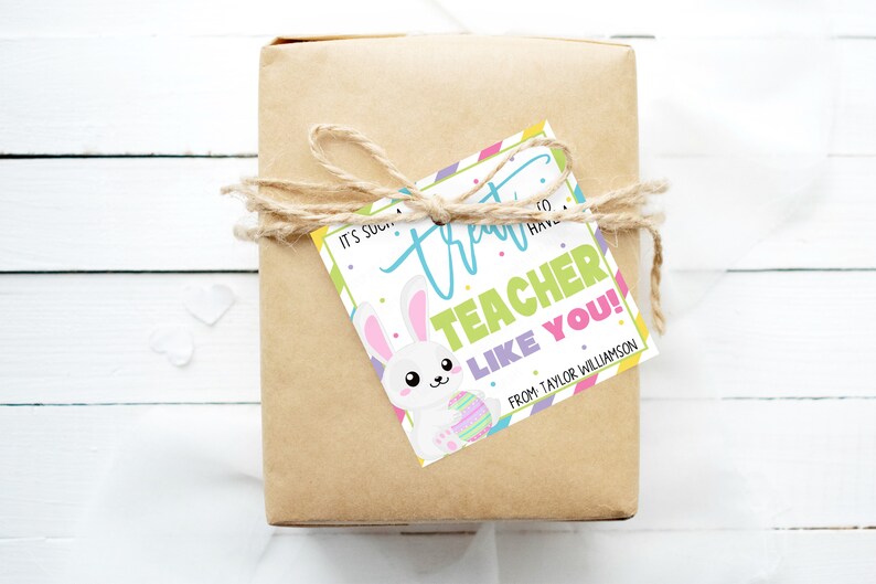 Easter Teacher Gift Tag Thank You Label It's Such A - Etsy