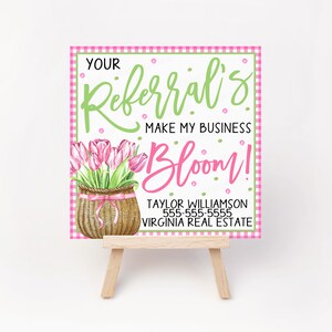 Spring Pop-by Tags Your Referral's Make My Business - Etsy