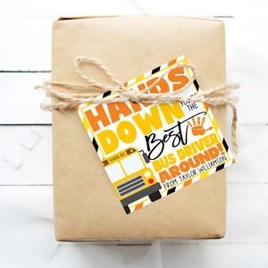 Bus Driver Appreciation Gift Tag Hands Down You're the - Etsy