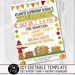 EDITABLE Fall Festival Flyer Invitation, Kids Fall Event, Community ...