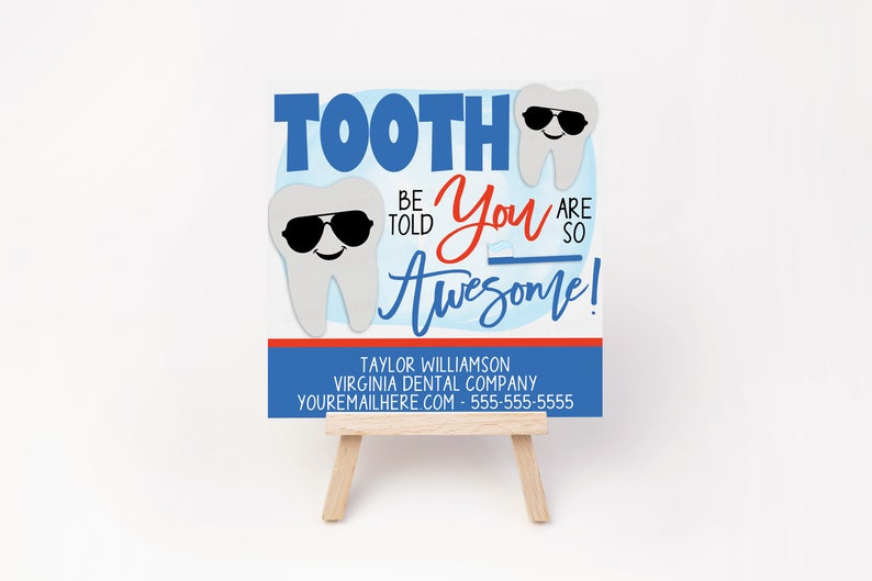 Dental Appreciation Gift Tag Tooth Be Told You Are Awesome - Etsy