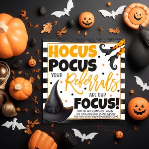 Halloween Pop by Gift Tag, Hocus Pocus Your Referrals Are Our Focus ...