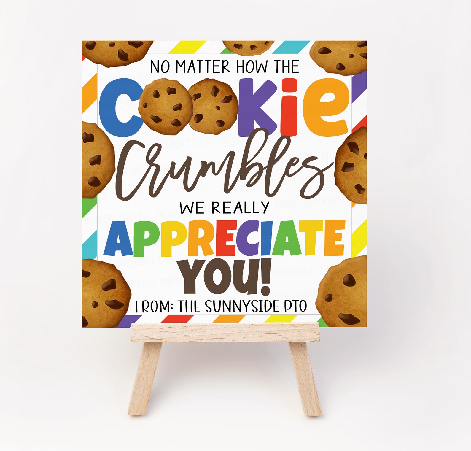 Cookie Appreciation Gift Tags, No Matter How the Cookie Crumbles ...