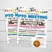 PTO PTA Meeting Flyer, Editable Printable School Fundraiser Handout ...