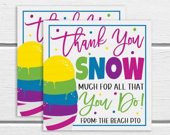Employee Appreciation Snow Cone - Etsy