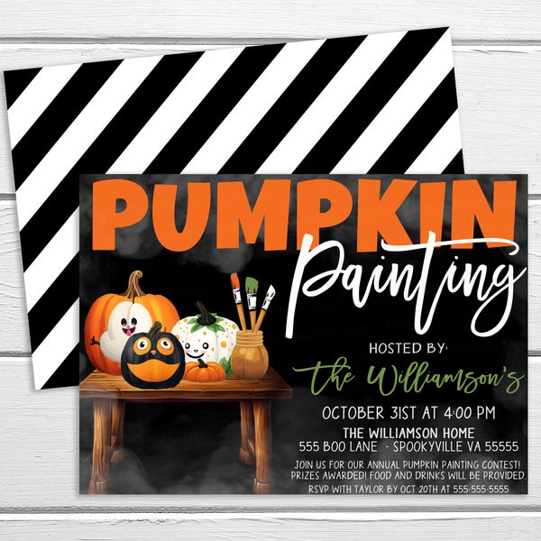 Pumpkin Paintings - Etsy