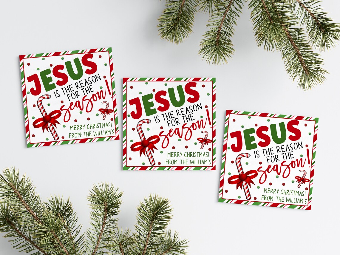 Jesus Gift Tag Jesus is the Reason for the Season Christian - Etsy