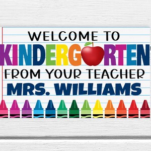 Kindergarten Postcard to Students, Hello From the Teacher, New School ...