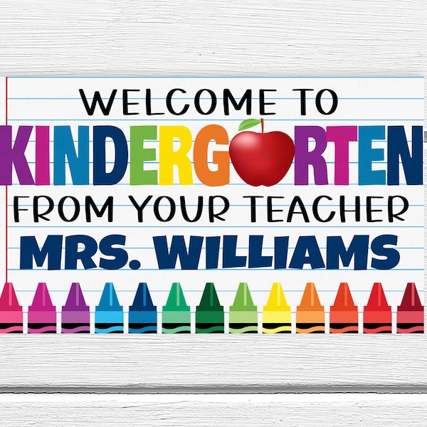 Welcome Letter to Kindergarten Students From Teacher - Etsy