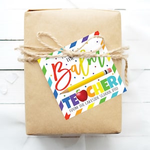 Teacher Appreciation Gift Tags, You're the Balm, Lip Balm Label ...