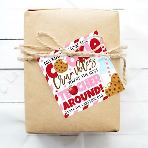 Valentine's Day Cookie Teacher Appreciation Gift Tags, Cookie Crumbles ...