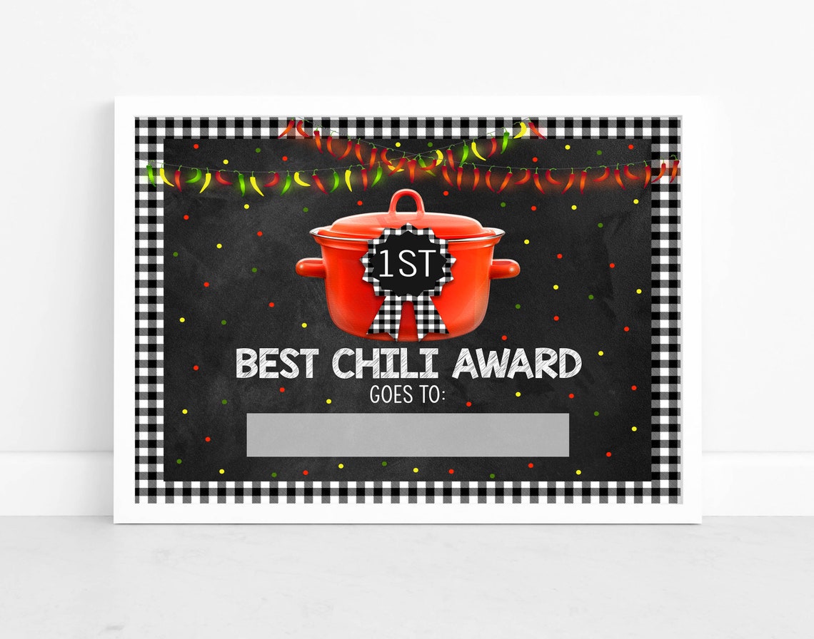 Editable Chili Cookoff Kit Full Kit Cook-off Party Event - Etsy