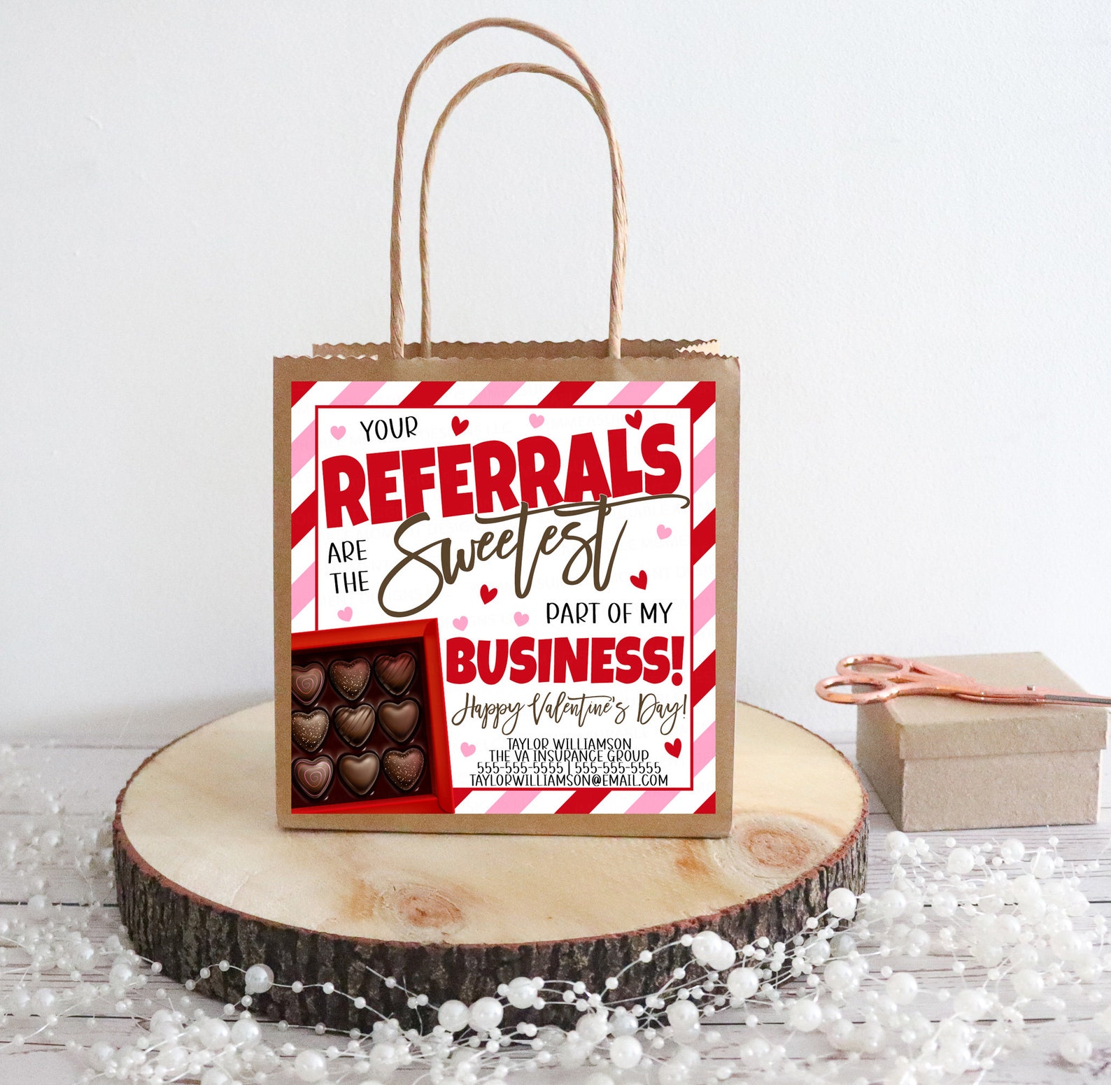Valentine's Referral Gift Tags, Your Referrals Are the Sweetest ...