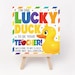 Rubber Duck Gift Tag, One Lucky Duck to Be Your Teacher, Printable Gift ...