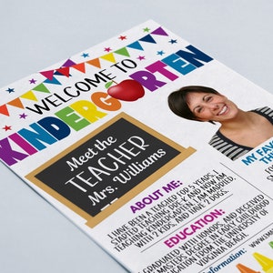 Meet the Teacher, Editable Welcome to Kindergarten Teacher Event ...