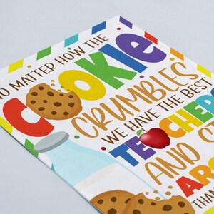 Teachers and Staff Cookie Appreciation Sign, Cookie Crumbles ...